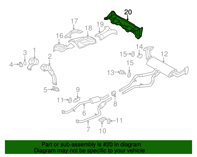 51487290653 - 2014-2019 BMW Heat Shield (51-48-7-290-653) | BMW of ...