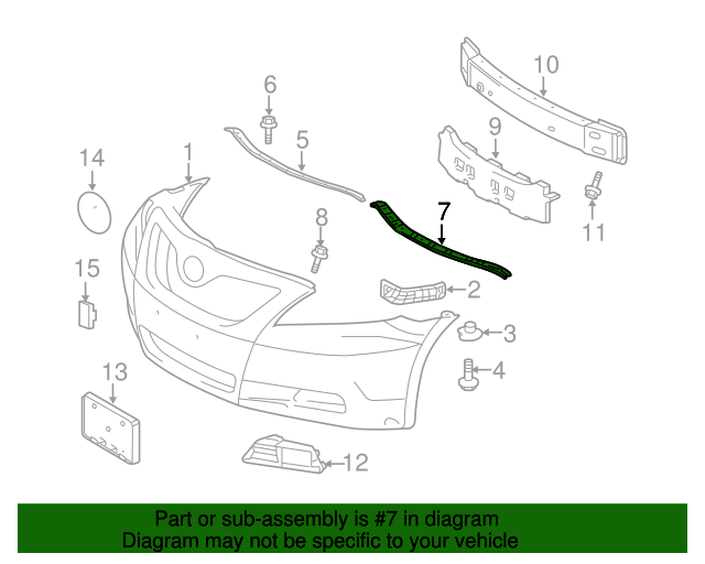 52521-06020 - Upper Retainer - 2007-2009 Toyota Camry | OEM Genuine ...