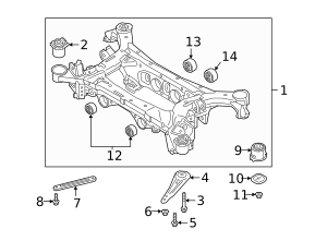 2019-2022 Genesis G90 Bushing Cross-member 55428-D2500 | OEM Parts Online