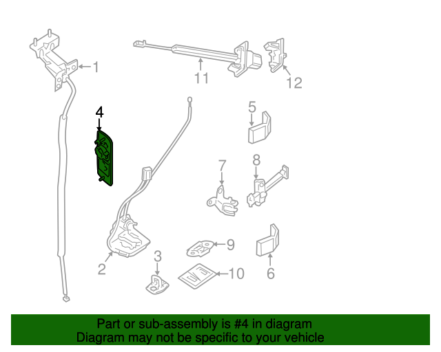 2012-2021 Nissan Release Handle 90611-9JL0A | Nissan Parts Plus