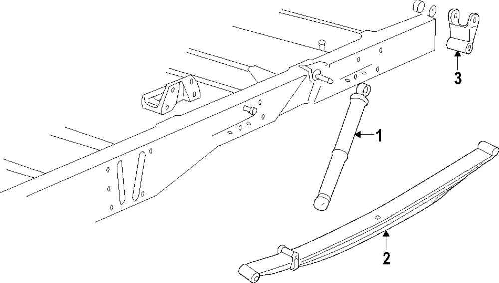2006-2014 GM Rear Leaf Spring 84205628 GM | GMPartsDirect.com
