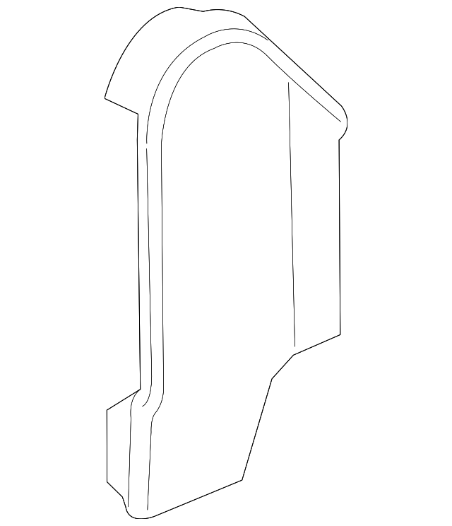 22967825 - Jet Black Rear Driver Side Seat Outer Hinge Finish Cover ...
