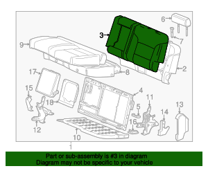 2016-2019 GM Dune Driver Side Seat Cover 84550052 GM | GMPartsDirect.com