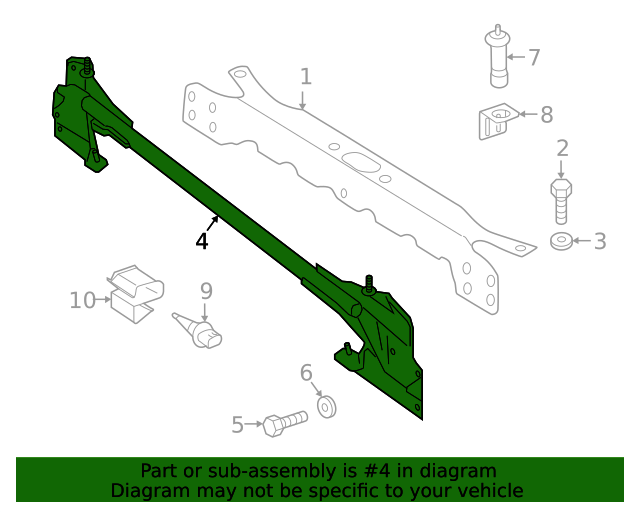 463-620-01-30 - Lower Tie Bar 2006-2018 Mercedes-Benz | Mercedes-Benz ...