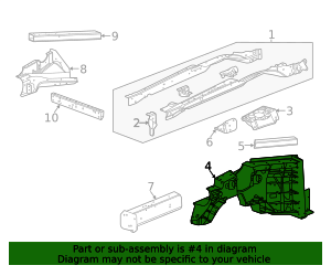 2020-2024 Chevrolet Corvette Side Rail 85657870 | GM Parts Center