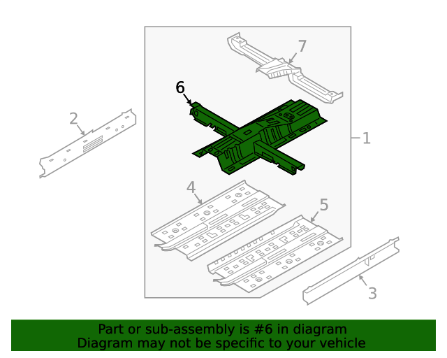 65101-M7000 - Cross-Member 2019-2021 Kia Forte | Kia.Parts Store