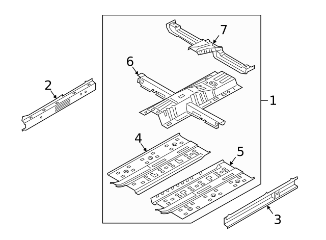 65180-M7000 - Rocker Reinforced 2019-2024 Kia Forte | Kia.Parts Store