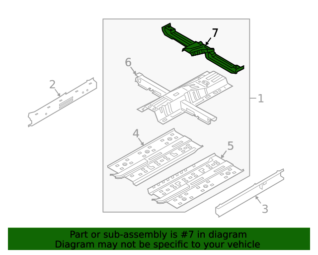 2019-2021 Kia Forte Center Reinforced 65130-M6000 | OEM Parts Online