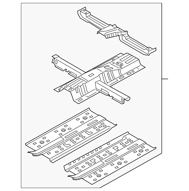 65100-M7010 - Floor Pan Assembly 2019-2021 Kia Forte | Kia.Parts Store