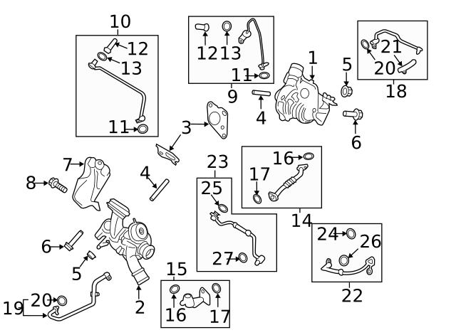 KT4Z-6K682-B - Turbocharger 2019-2024 Ford | Ford Parts Pros