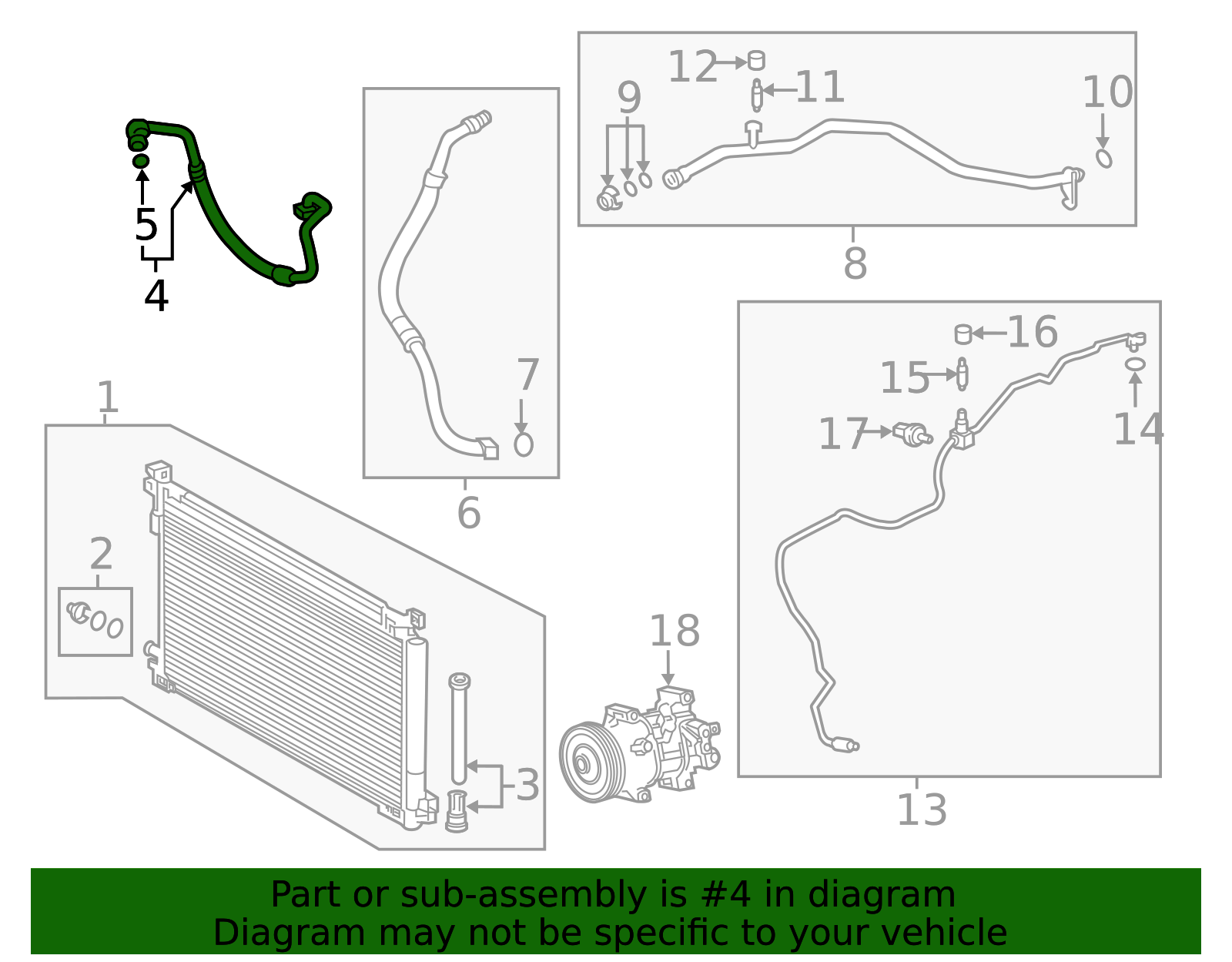 Genuine Toyota Discharge Hose part# 88703-02C70 for 2019-2022 Toyota ...