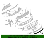2018-2020 Audi SQ5 Center Molding 80A-807-578-A-3Q7 | Audi USA Parts