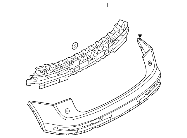2018-2020 Audi Bumper Cover 80A-807-067-E-GRU | Audi USA Parts