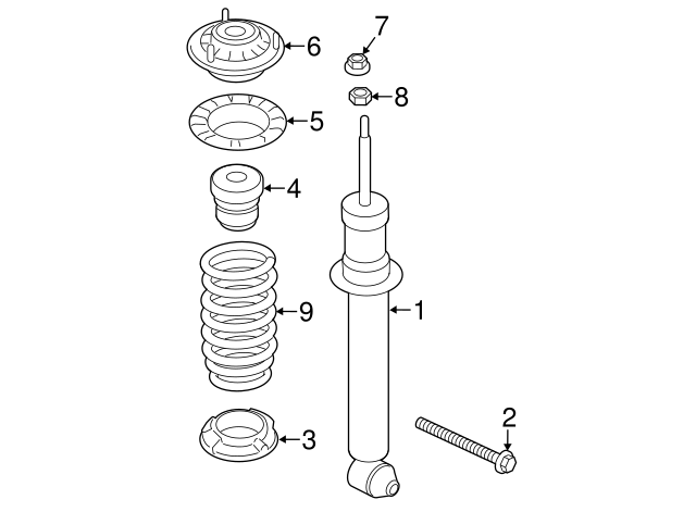 BMW OEM Coil Spring Part# 33-53-6-794-653 | OEM Vehicle Parts