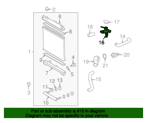 16502-37010 - Filler Sub-Assembly, Water - 2008-2014 Scion xD | OEM ...