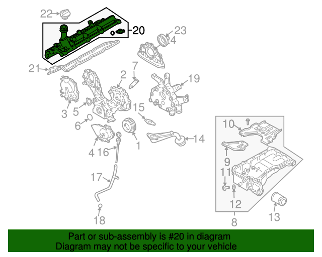 13264-EH20A - Valve Cover 2002-2010 Infiniti | INFINITI Parts ...