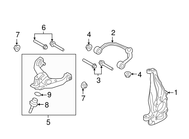 2018-2020 Ford Upper Control Arm JL1Z-3084-B | OEM Parts Online