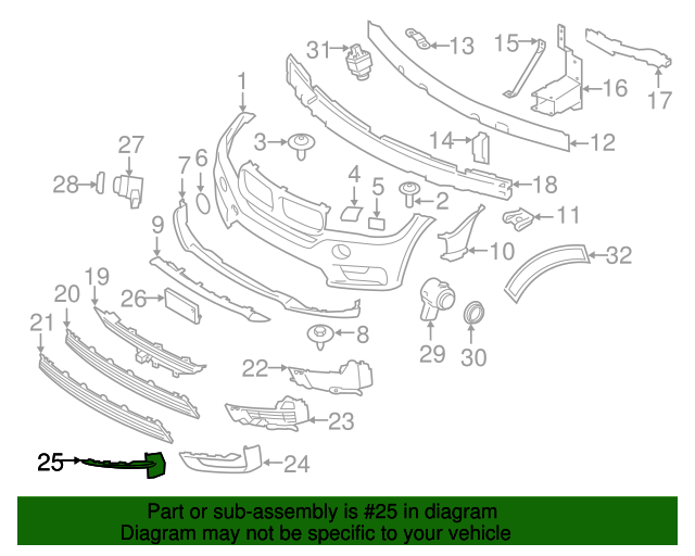 51117303114 - 2014-2018 BMW X5 Trim Molding (51-11-7-303-114) | BMW of ...