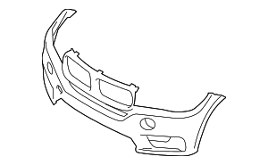 51117378617 - 2014-2018 BMW X5 Bumper Cover (51-11-7-378-617) | BMW of ...