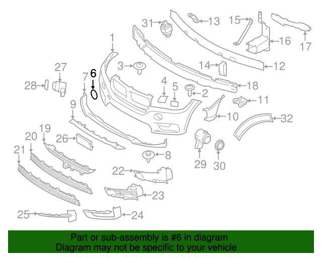 51-11-7-378-591 - Tow Eye Cap - 2014-2018 BMW X5 | Buy BMW Parts Now