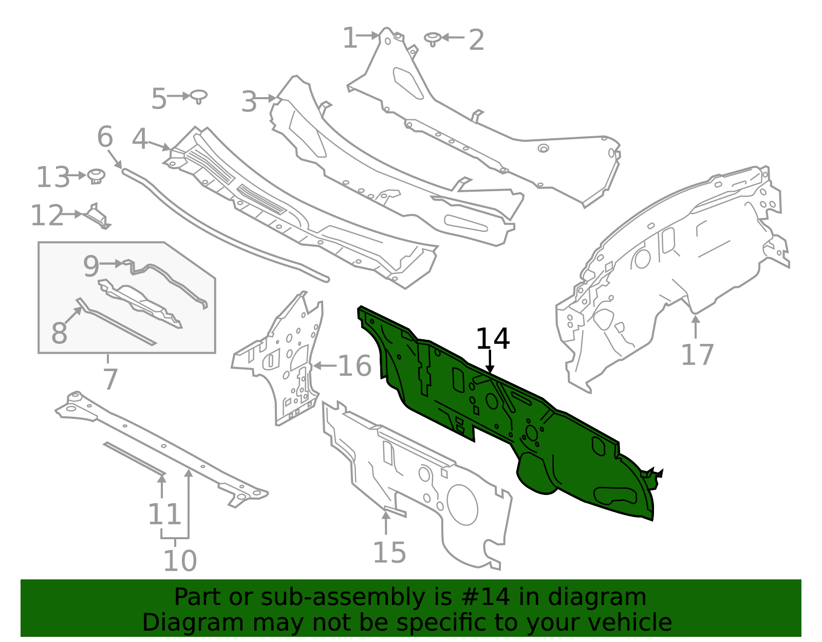 2019-2025 Nissan Altima Lower Dash Panel 67300-6CA0B | My Nissan Part