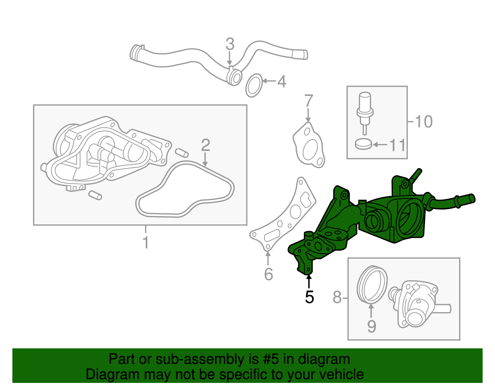2013-2017 Honda Accord Water Manifold 19410-5G2-A00 | Retail ...