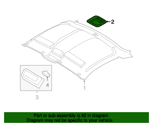 Genuine BMW 51-44-3-427-369 | Headliner Cover | FREE Shipping on Most ...