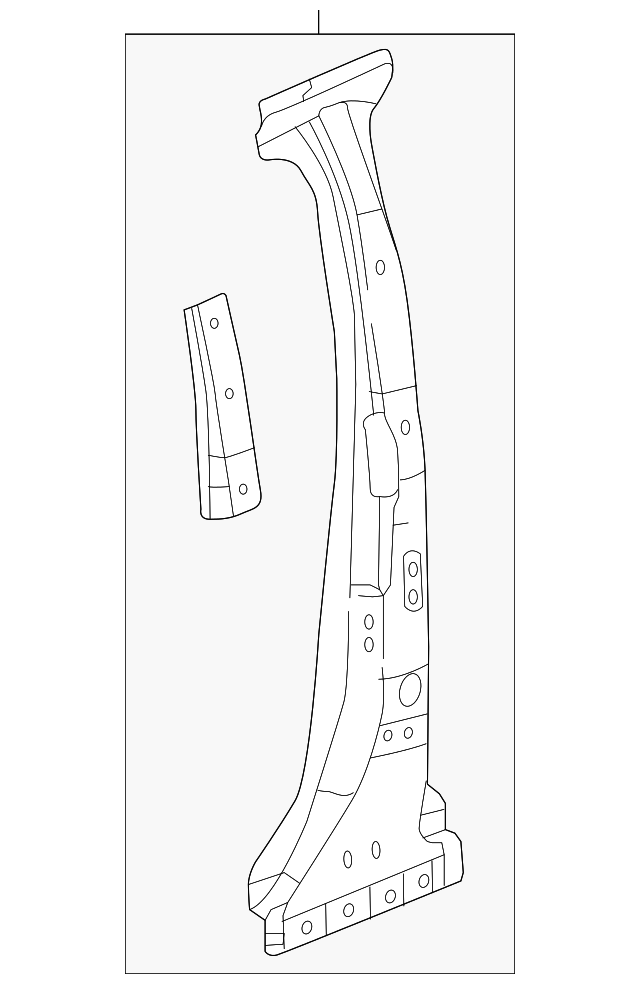 2016-2020 Buick Envision Passenger Side Center Pillar Outer Panel ...