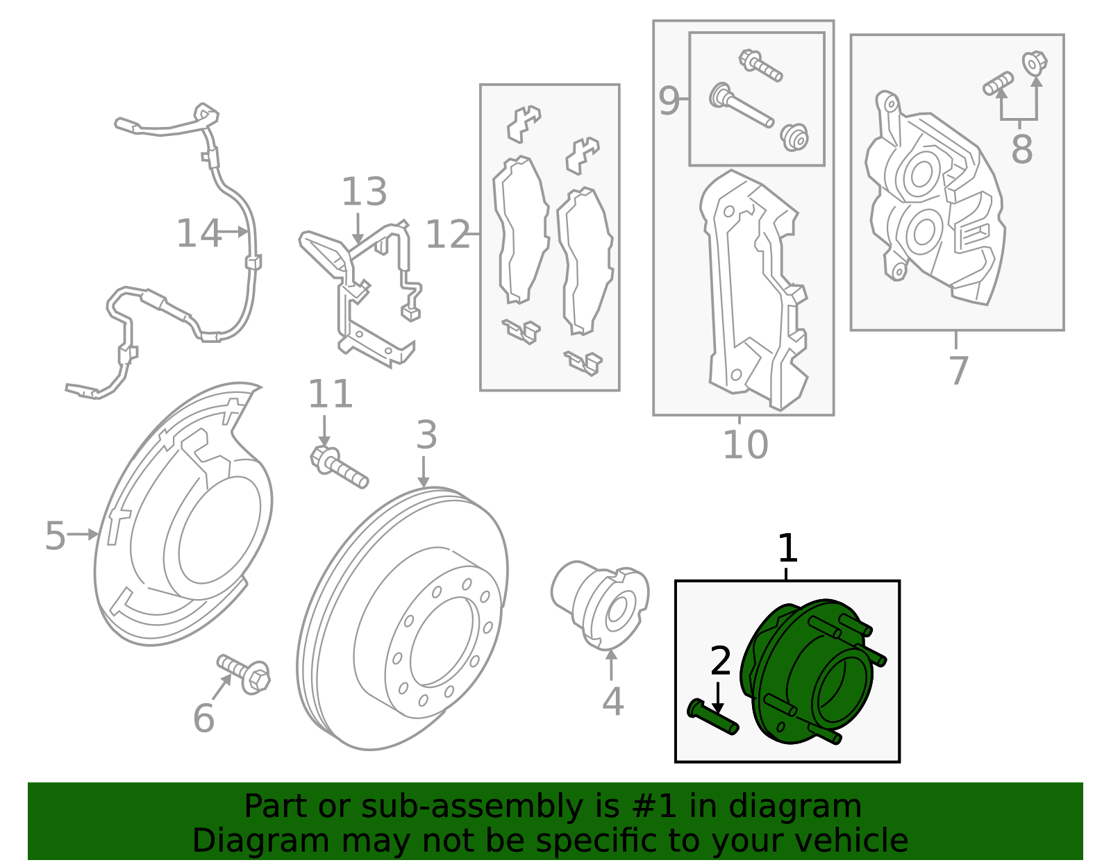 HUB-345 - Motorcraft™ Wheel Bearing And Hub Assembly 2017-2022 Ford ...