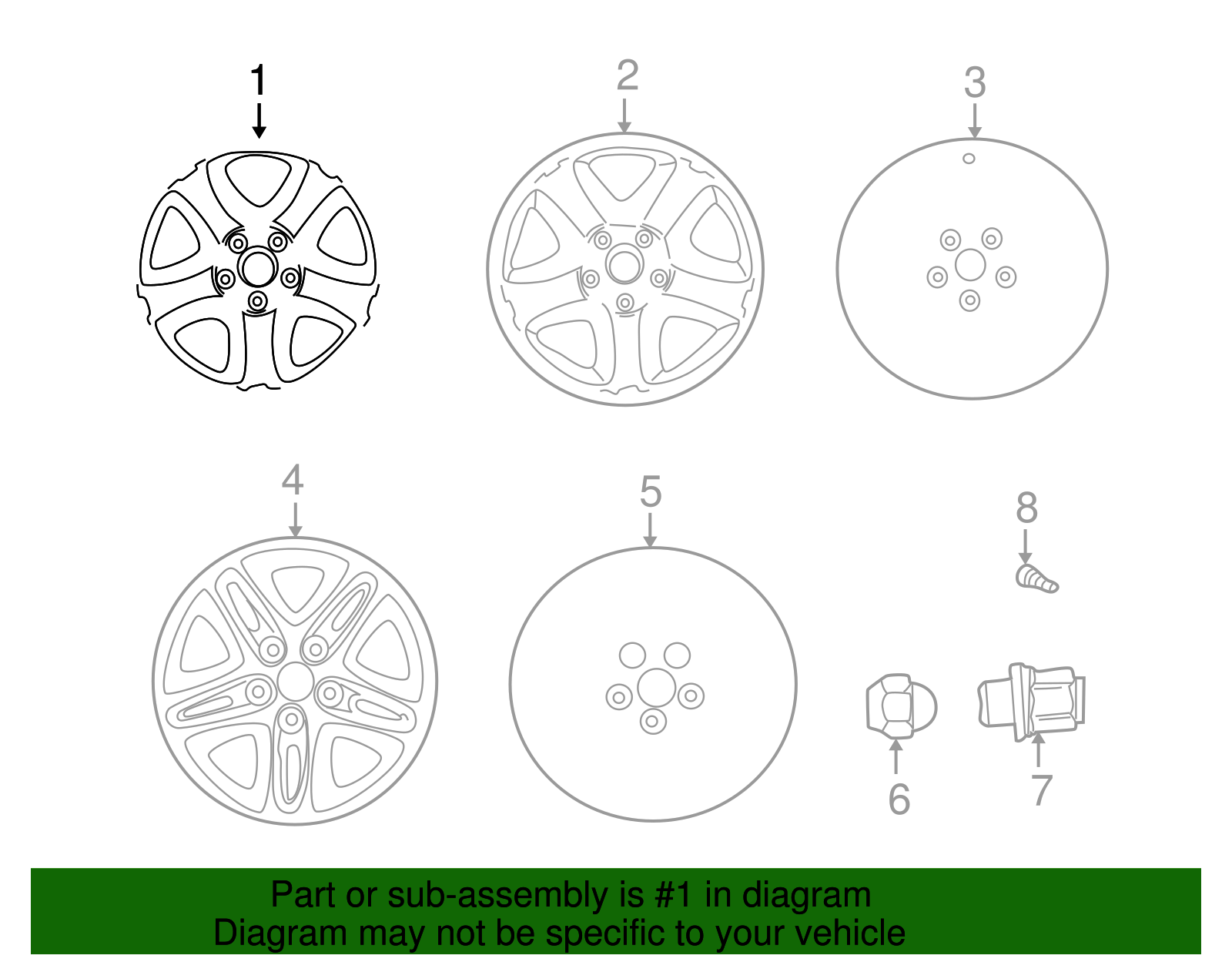 42611-42262 - High-Quality Wheel for 2001-2005 Toyota RAV4 | AutoNation ...