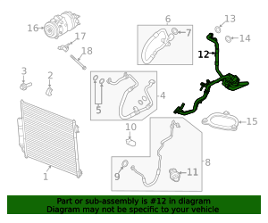 2019-2022 Land Rover Evaporator Tube LR133852 | AutoNationParts.com