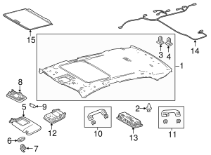 74348-04030-E0 - Sun-Visor Holder - 2018-2023 Toyota | OEM Genuine ...