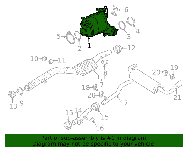 Genuine BMW 18-30-8-588-098 | Front Pipe | FREE Shipping on Most Orders ...