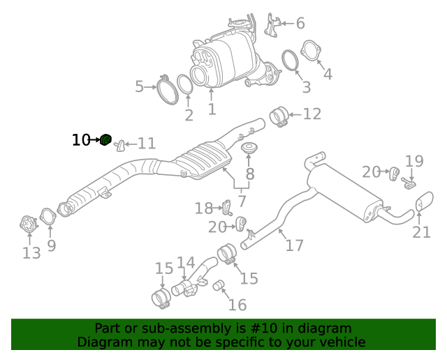 Genuine BMW 18-20-8-599-519 | Converter & Pipe Insulator | FREE ...