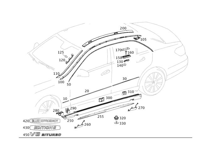 212-690-28-82 - Trim Strip 2010-2016 Mercedes-Benz | Mercedes-Benz USA ...