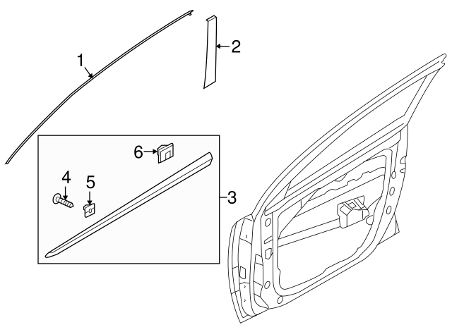 2018-2020 Kia Lower Molding - Passenger Side (RH) 87722-G5100 ...