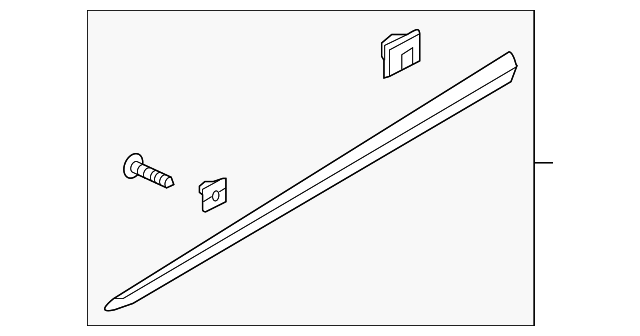 2018-2020 Kia Lower Molding - Passenger Side (RH) 87722-G5100 ...