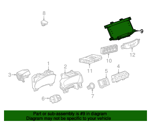 Genuine OEM Control Assembly-AM/FM Stereo Rdo Part# 84025087 Fits 2016 ...