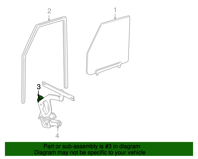 Genuine Window Regulator for 1991-2004 Land Rover | Land Rover Part ...