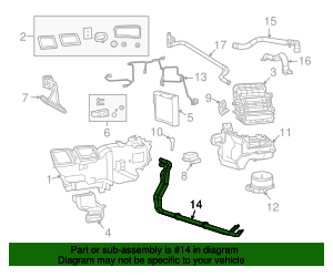 2009-2024 Mopar Hose 55056906AH | Mopar Parts Canada