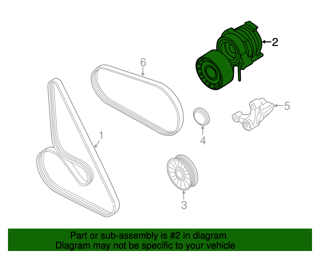 2008-2023 BMW Belt Tensioner 11287549873 | OEM Parts Online