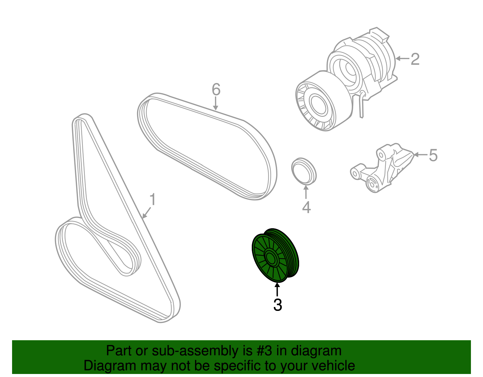 2011-2021 BMW | Pulley | 32427564649 | BMW OEM Parts Store