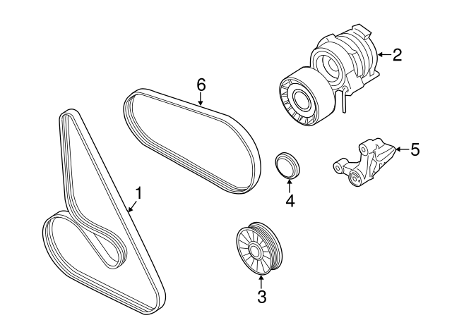 2008-2023 BMW Belt Tensioner 11287549873 | OEM Parts Online