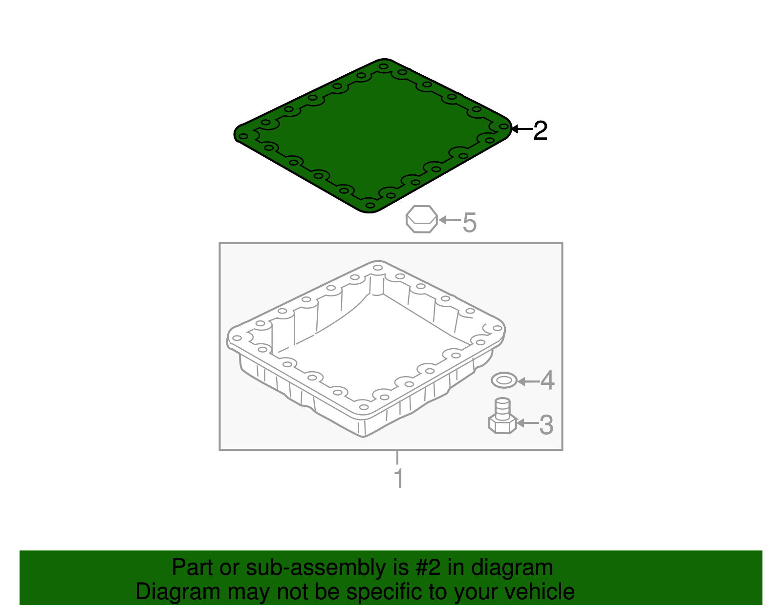 2003-2009 Nissan Pan Gasket 31397-90X00 | OEM Parts Online