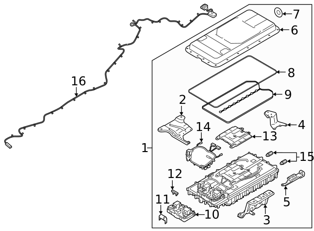 2020-2023 Ford Drive Motor Battery Pack Control Module L1MZ-10B687-A ...