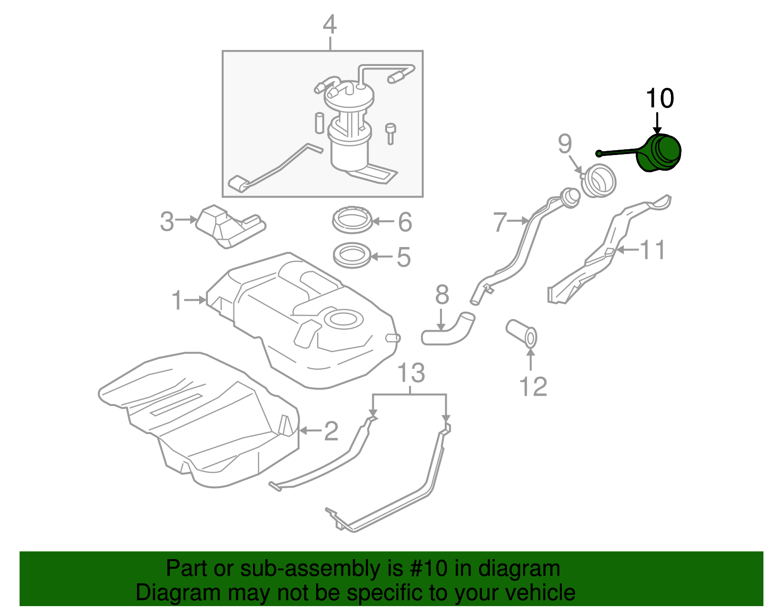 2001-2006 Ford Fuel Cap 5L8Z-9030-BA | OEM Parts Online
