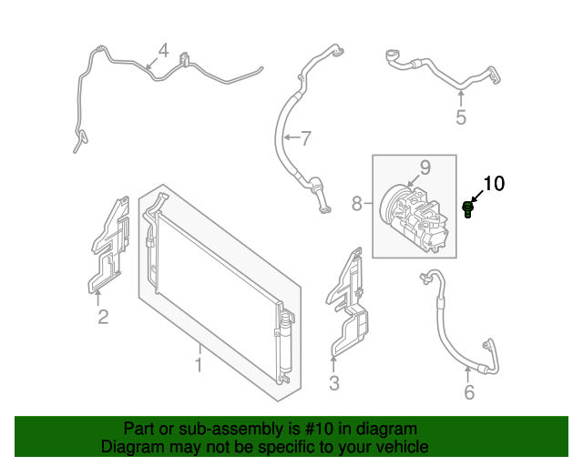 11916-3Z000 - A/C Compressor Clutch Bolt 2007-2015 Nissan | Nissan ...