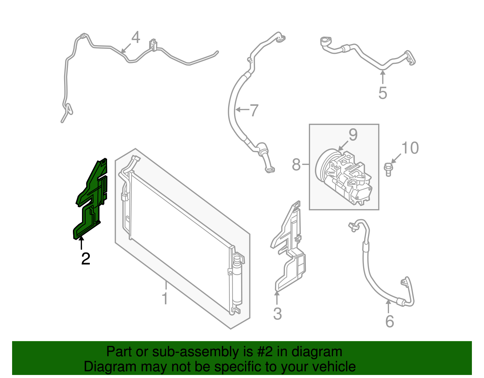 92184-ZX30A - 2010-2012 Nissan Altima - Side Seal | Anicra Nissan Parts