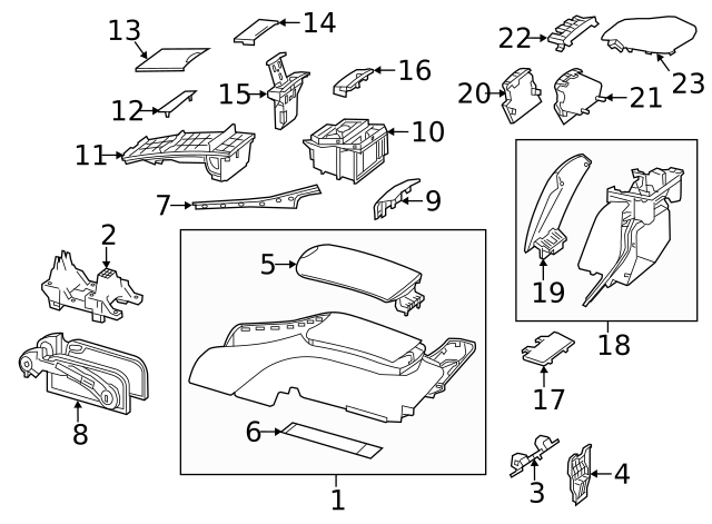 Console Cup Holder 222-680-04-14-9051 | AutoNationParts.com