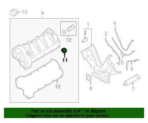 2008-2018 Porsche Valve Cover Seal 948-105-937-02 | OEM Parts Online